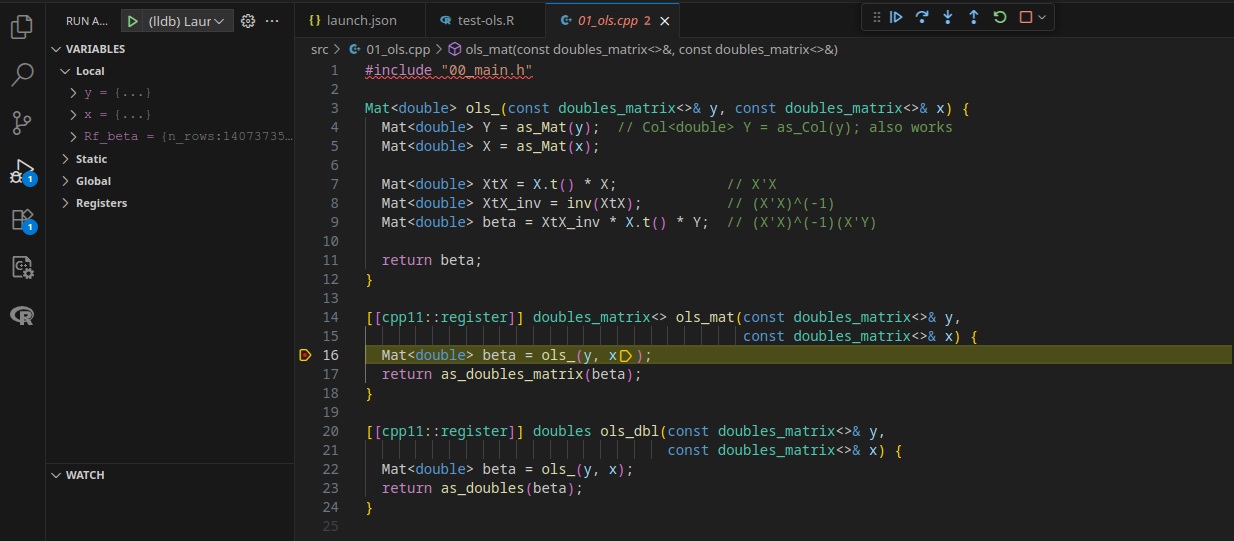 Using Visual Studio Code to Debug R Packages with C++ Code | R-bloggers